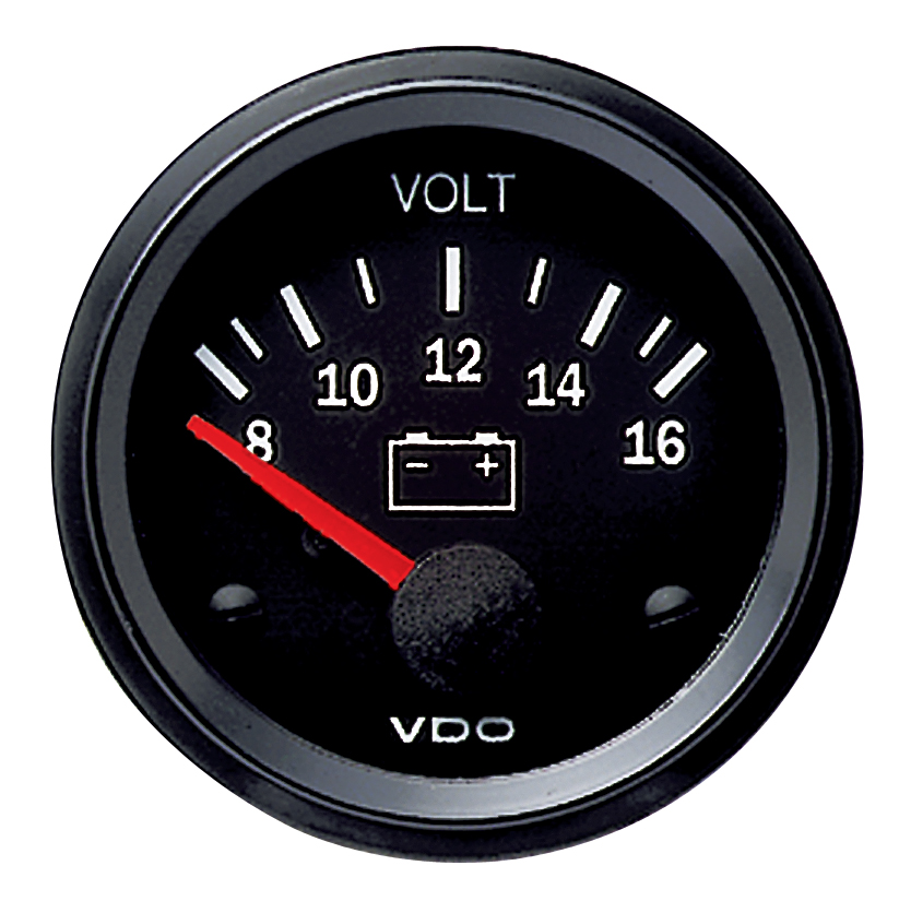 332010004 VDO Cockpit Vision Voltmeter Electric Short Sweep 8-16 volt ...